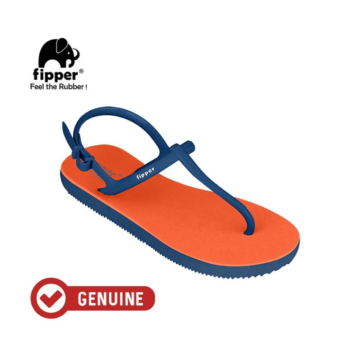Sandal Casual / Sandal Fipper Strappy Orange Blue Snorkel | Shopee ...