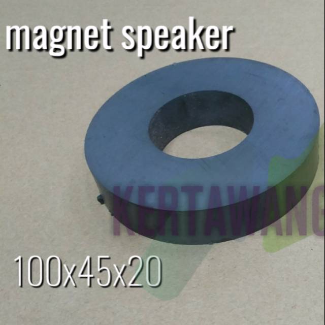 Jual Magnet / besi berani FERRITE model bulat magnet speaker 100x45x20 ...