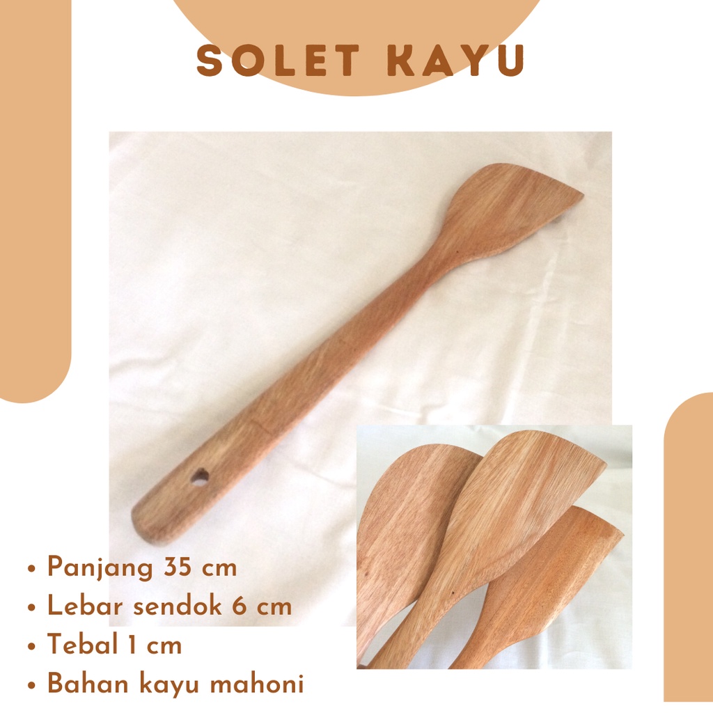 Jual SOLET KATU | SPATULA KAYU | SUTIL KAYU | SODET KAYU | SENDOK KAYU ...