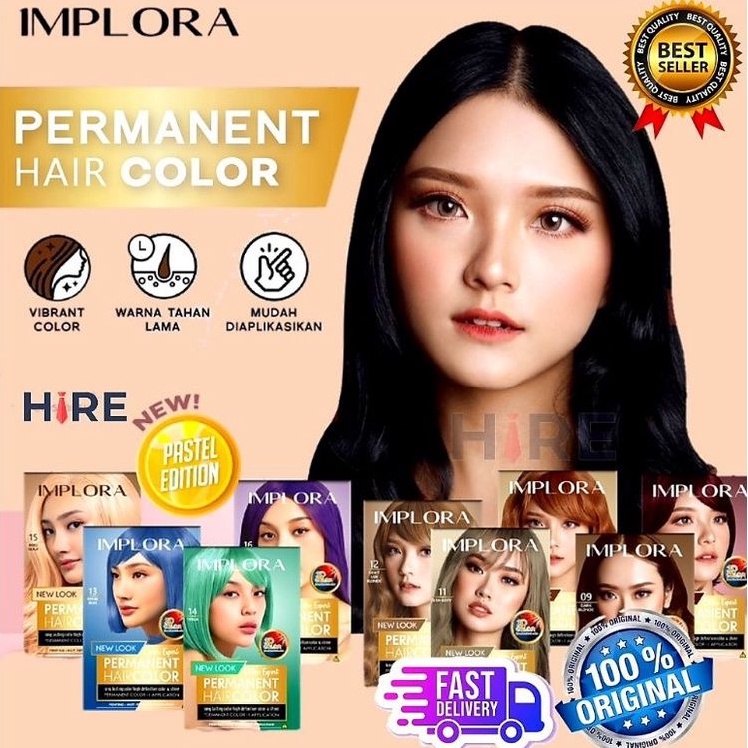 Jual IMPLORA New Permanent Hair Color Semir Rambut BPOM | Shopee Indonesia