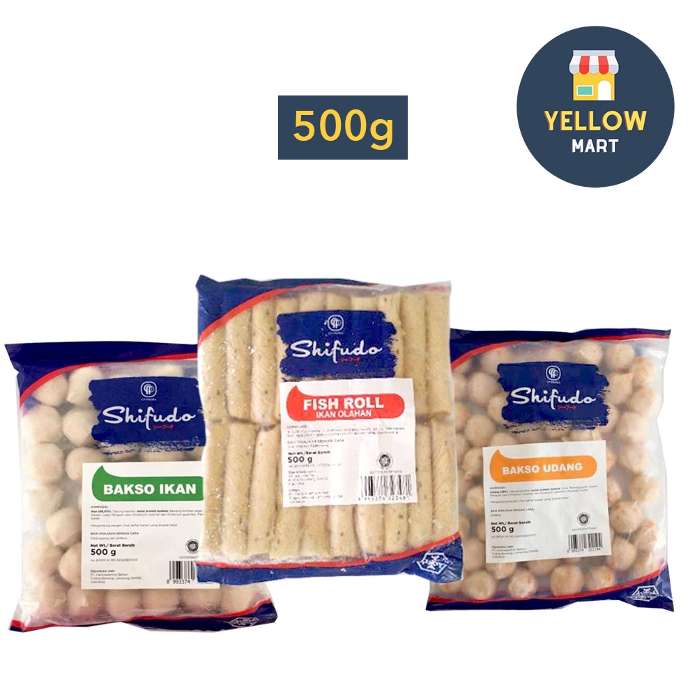 Jual Shifudo Aneka Seafood Baso Ikan Jepang/Baso Udang/Fish Roll 500 ...