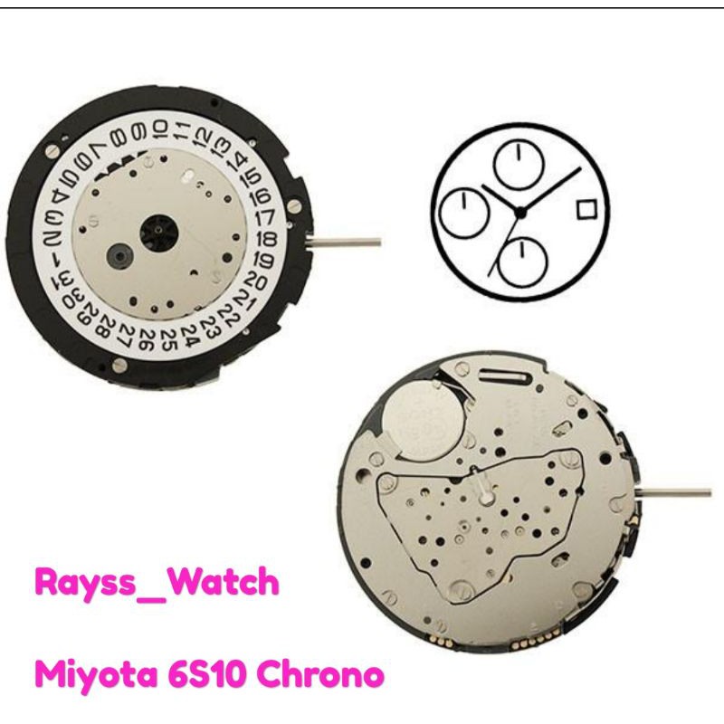 Jual Mesin Jam Tangan MIYOTA 6S10 CHRONO ORIGINAL | Shopee Indonesia