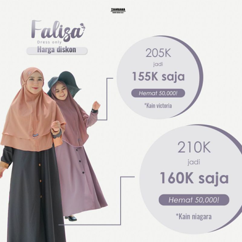 Jual Gamis falisa by ZAHRANA | Shopee Indonesia