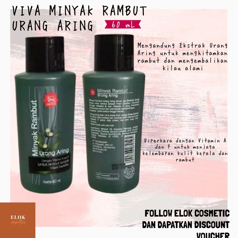 Jual ELOK - VIVA MINYAK RAMBUT URANG ARING 60ML | Shopee Indonesia