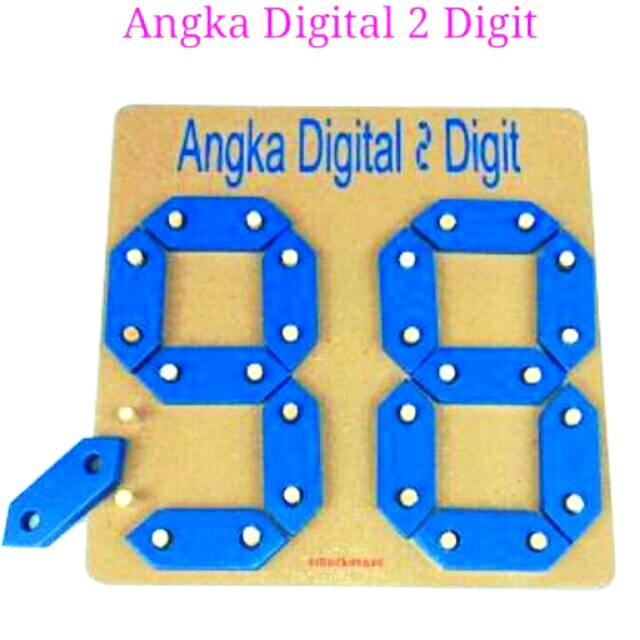 Jual Mainan Angka Digital 2 Digit / Mainan Edukasi Anak Kayu SNI PAUD ...