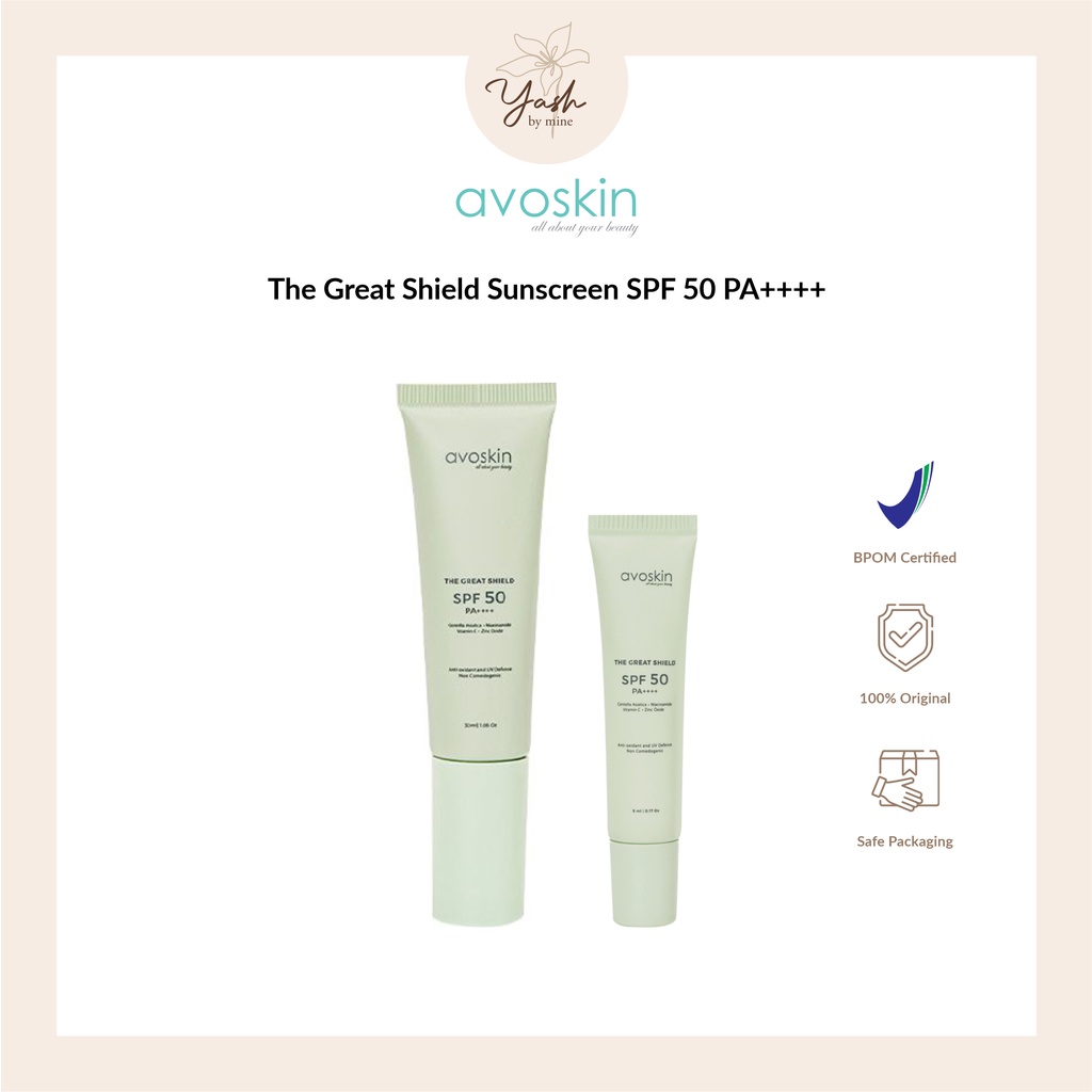 Jual Avoskin The Great Shield Sunscreen SPF 50 PA++++ | Shopee Indonesia