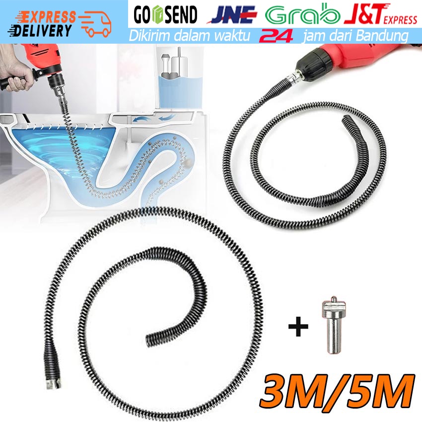 Jual Alat Jepit Kawat Pembersih Saluran Pipa Air wastafel Kawat Flexibel Pembersih Kotoran ...