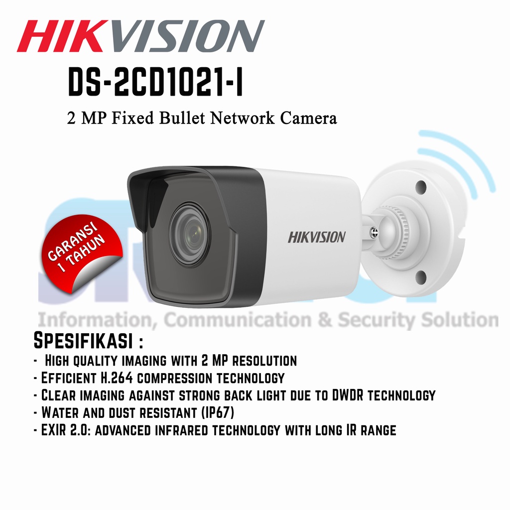 Jual IP Camera Hikvision 2MP DS-2CD1021-I Outdoor | Shopee Indonesia