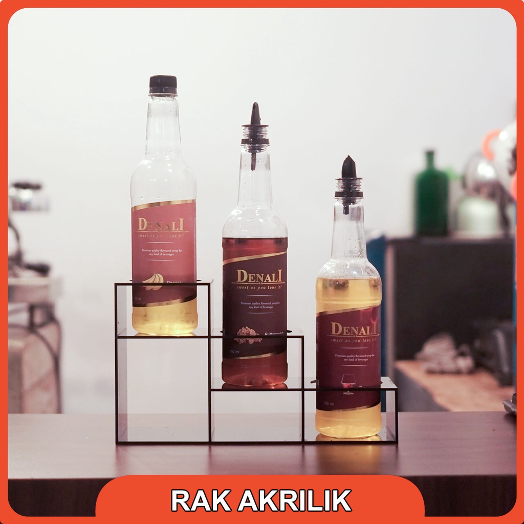 Jual Rak Display Akrilik Botol Sirup isi 3 | Shopee Indonesia