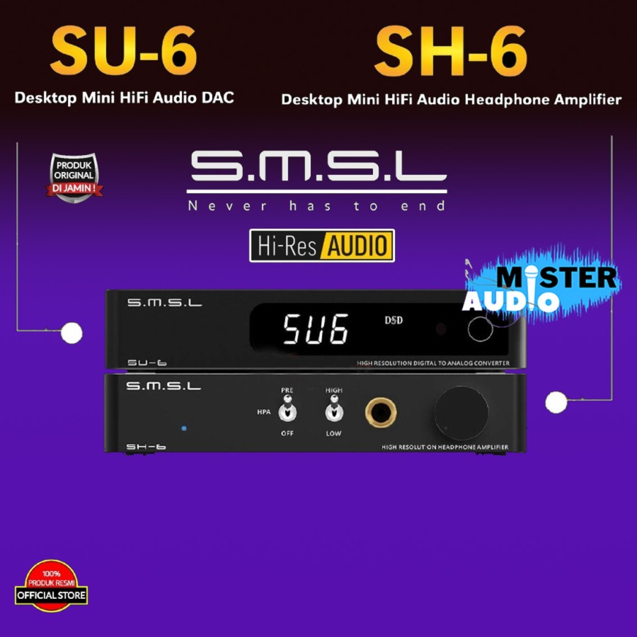 Jual SMSL SU 6 / SU6 / SH-6 / SH6 Hi-Res Audio System Original | Shopee ...