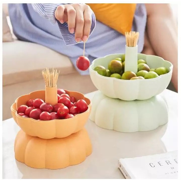 Jual LABU - Wadah Tempat Permen Cemilan Kue Kering Bentuk Labu - Piring ...