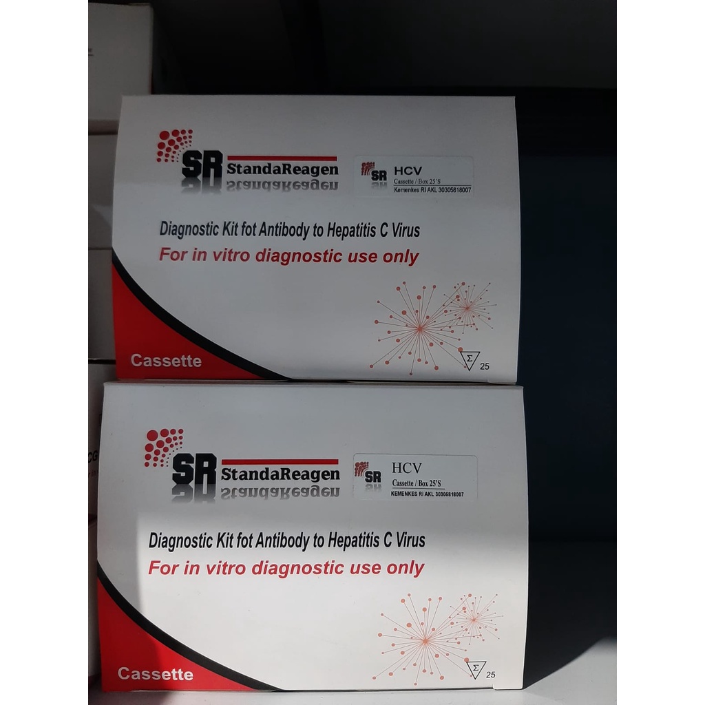 Jual Alat Tes Pemeriksaan Hepatitis C Anti-HCV Cassette 25 Test Device ...