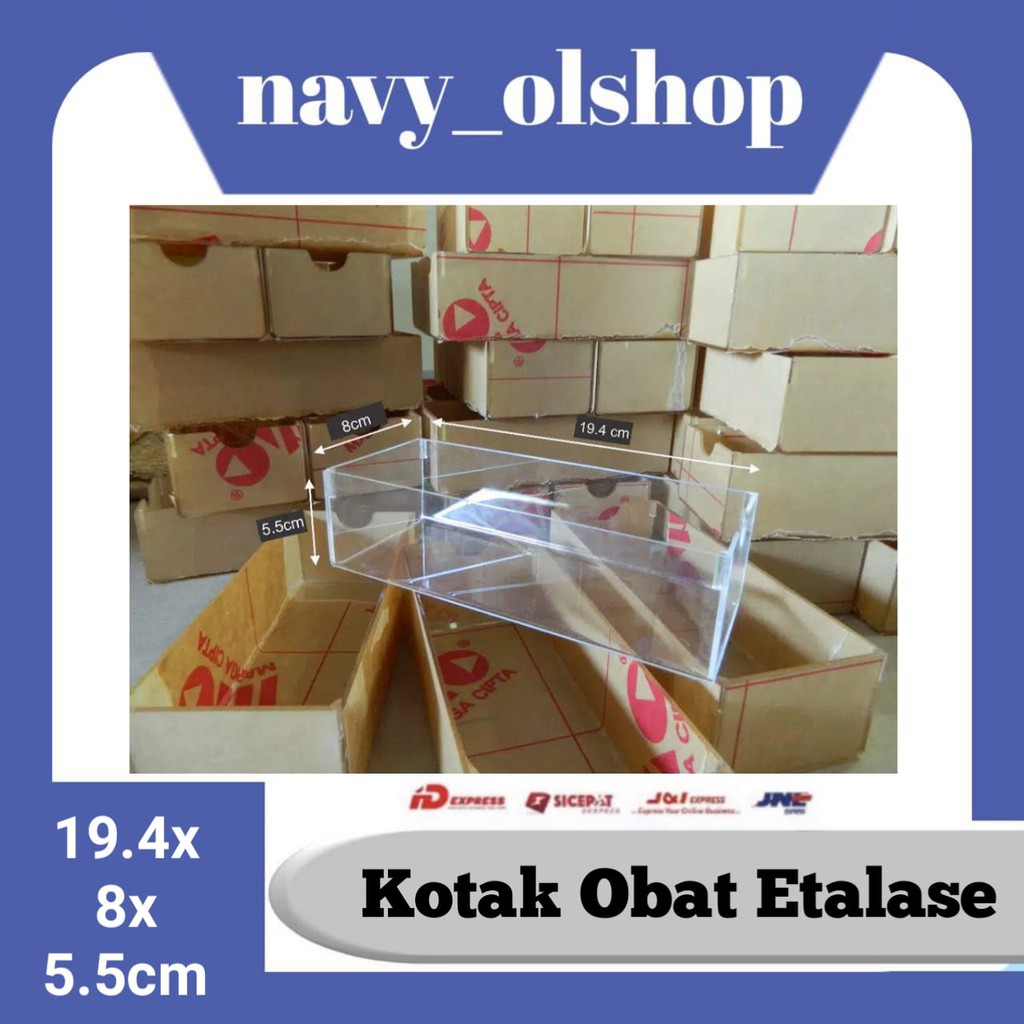 Jual KOTAK OBAT ETALASE APOTIK AKRILIK / WADAH PAJANGAN APOTEK ACRYLIC ...