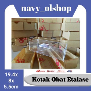 Jual KOTAK OBAT ETALASE APOTIK AKRILIK / WADAH PAJANGAN APOTEK ACRYLIC ...