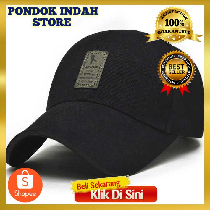 Jual TOPI COWO KEREN Topi Baseball Golf Logo Ediko Sport Fashion SUPER ...
