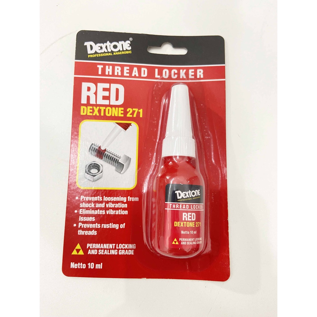 Jual DEXTONE RED THREAD LOCKER 271 LEM BAUT ANAEROBIK ANTI BOCOR DAN ...