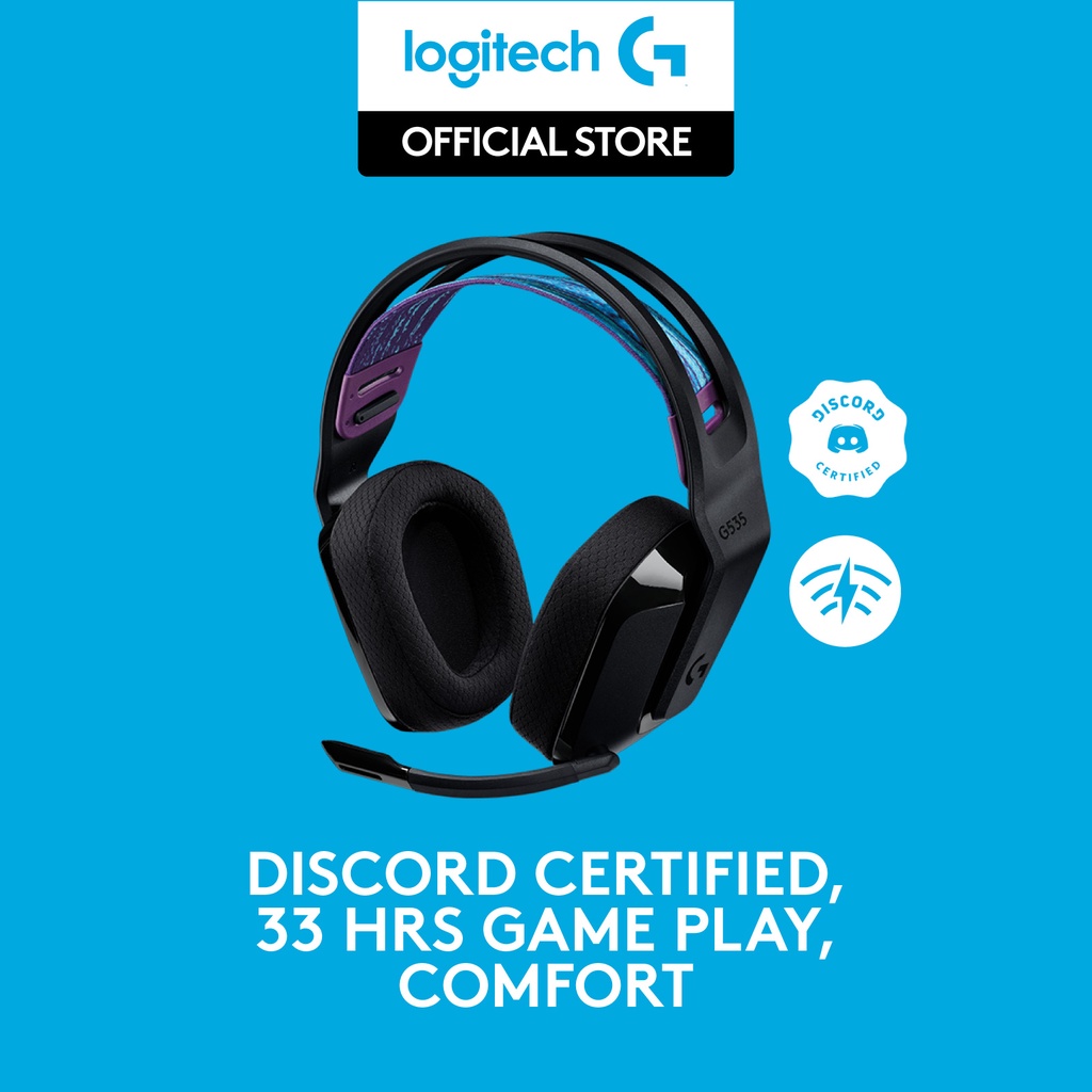 Jual Logitech G535 LIGHTSPEED Headset Gaming Wireless - Black | Shopee ...
