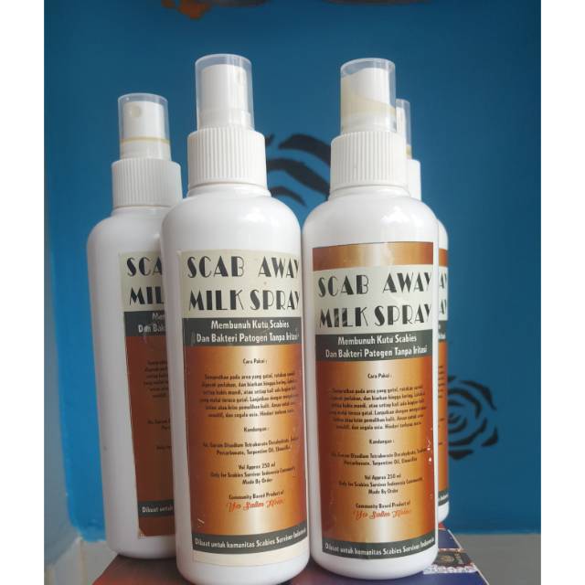 Jual Scab away milk spray untuk obat gatal, scabies | Shopee Indonesia