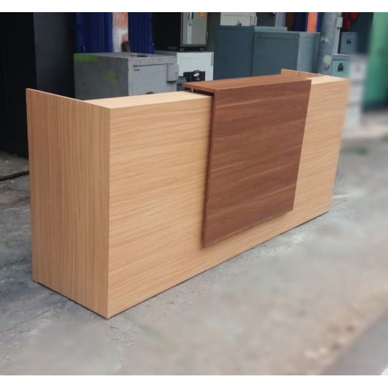 Jual Meja Resepsionis Lapisan HPL Meja Counter Meja Front Office ...