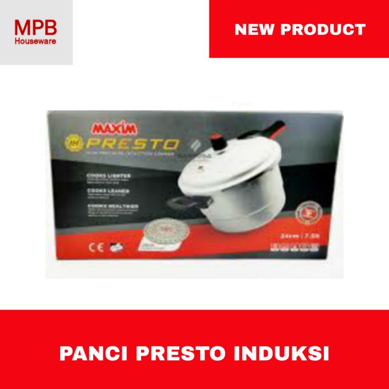 Jual MAXIM PRESTO INDUKSI 7.5 Liter - NMAX-PT-24-D-ID | Shopee Indonesia