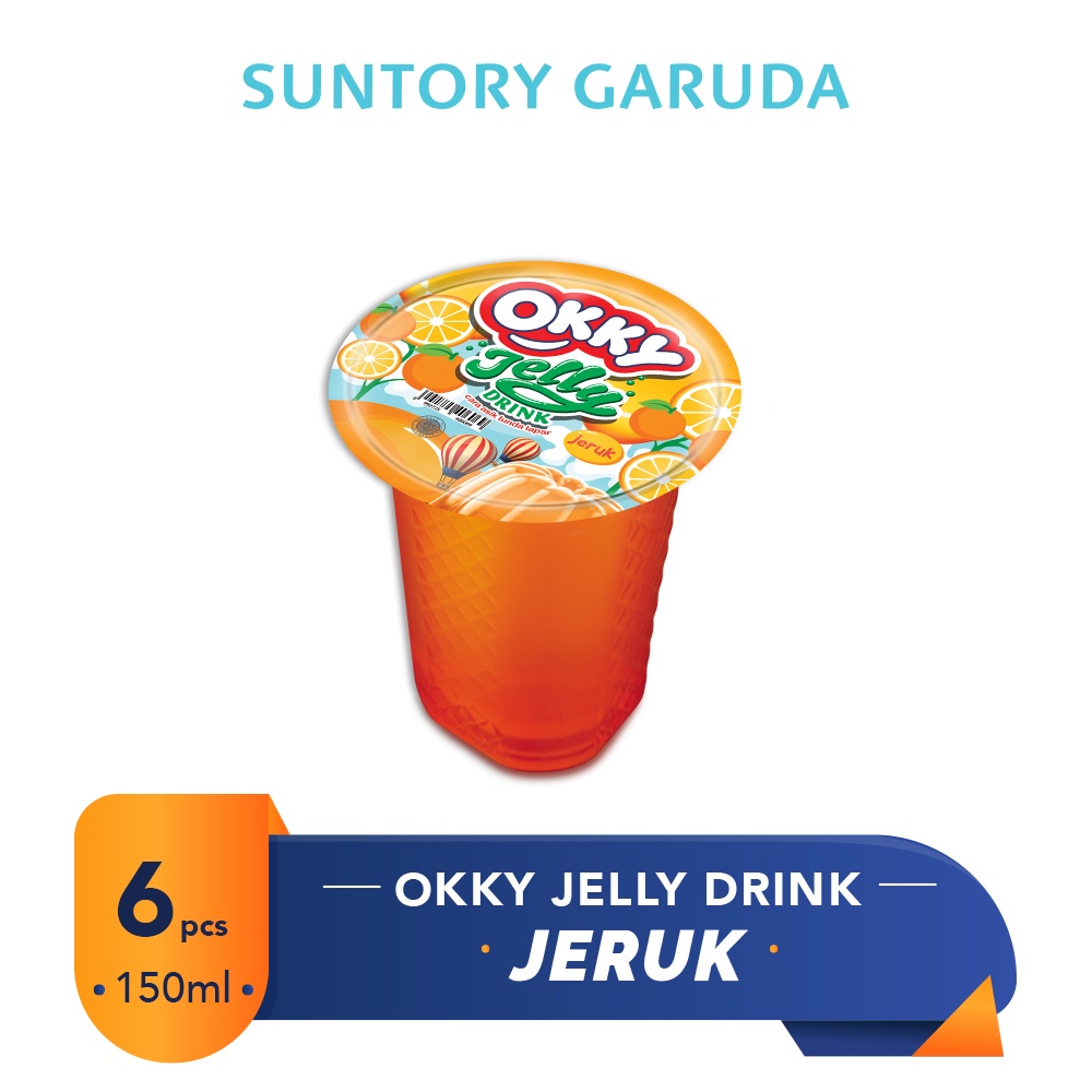 Jual Okky Jelly Drink Jeruk 150 ML (6 pcs) | Shopee Indonesia