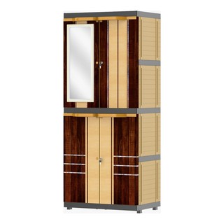 Jual TERLARIS Lemari Pakaian Plastik Naiba JERSEY BOSTON Rak Cermin ...