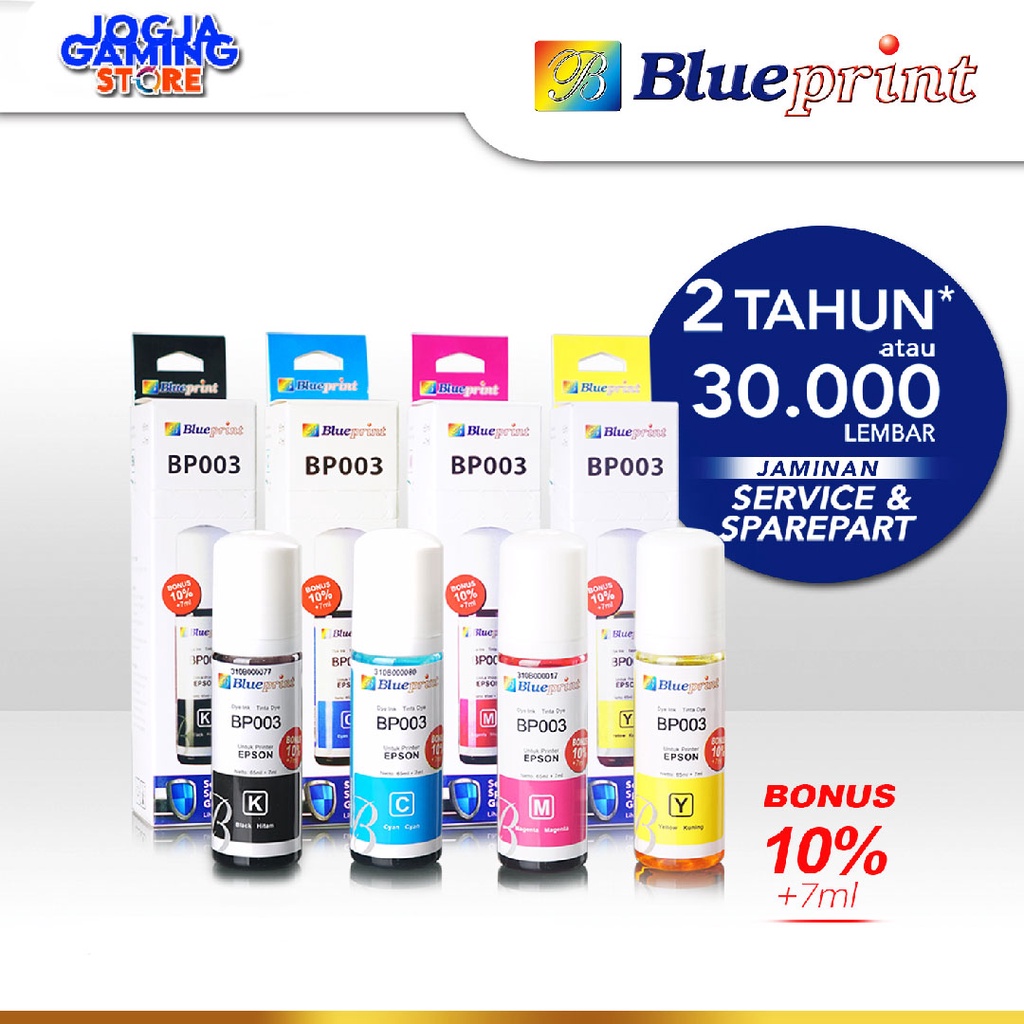 Jual TINTA REFILL BLUEPRINT 72ML BP003 For EPSON L1110 / L3110 / L3150 ...