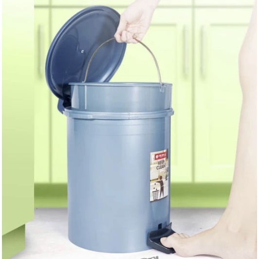 Jual (OJOL) Tempat Sampah Injak Bulat 10 Ltr C11 Lion Star (Step On Dustbin) | Shopee Indonesia