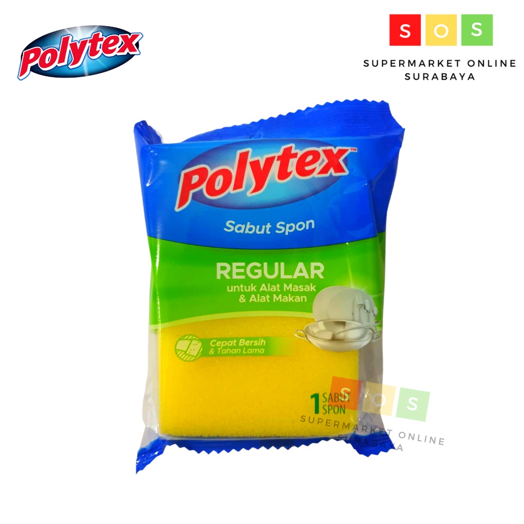 Jual Polytex Sabut Spon Regular Spons Sponge Cuci Piring Spon Cuci ...