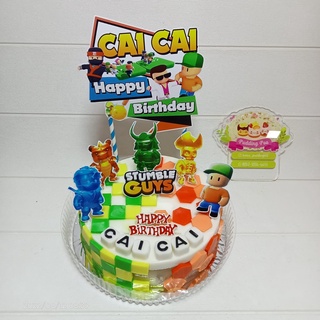 Jual Stumble Guys Topper Cake Birthday / Hiasan Kue Ulang Tahun ...