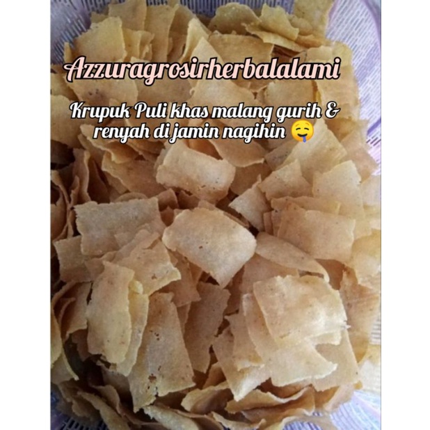 Jual KRUPUK PULI MENTAH ASLI FULL BERAS GURIH & RENYAH KHAS MALANG ...