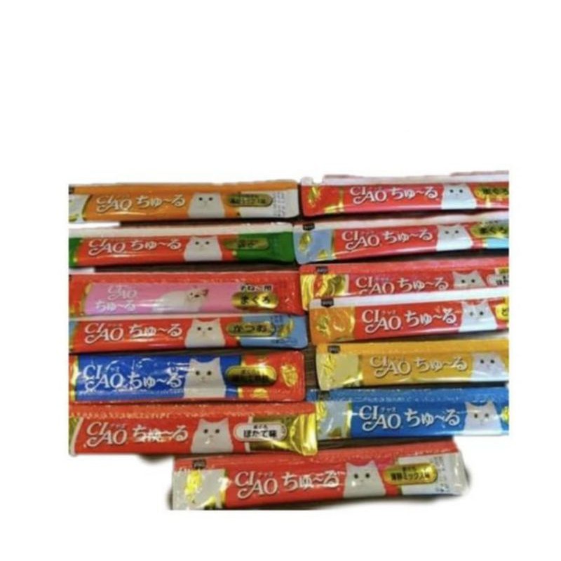 Jual CIAO CHU RU SNACK KUCING LIQUID ALL VARIANT - 14 GR | Shopee Indonesia