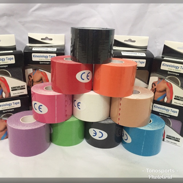 Jual Kinesio Tape Kinesiology Tape Tapping Size 5M X 5CM Indonesia|Shopee Indonesia
