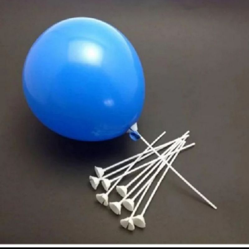 Jual Tangkai Balon Isi 10 / Gagang Balon / Stik Balon Warna Warni ...