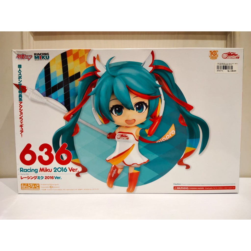 Jual (GoodSmileCompany) BNIB / Nendoroid 636 Racing Miku 2016 Ver ...
