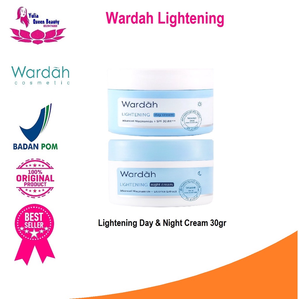 Jual Wardah Cream Siang Malam Advanced Niacinamide Lightening Series 30gr Original | Shopee ...