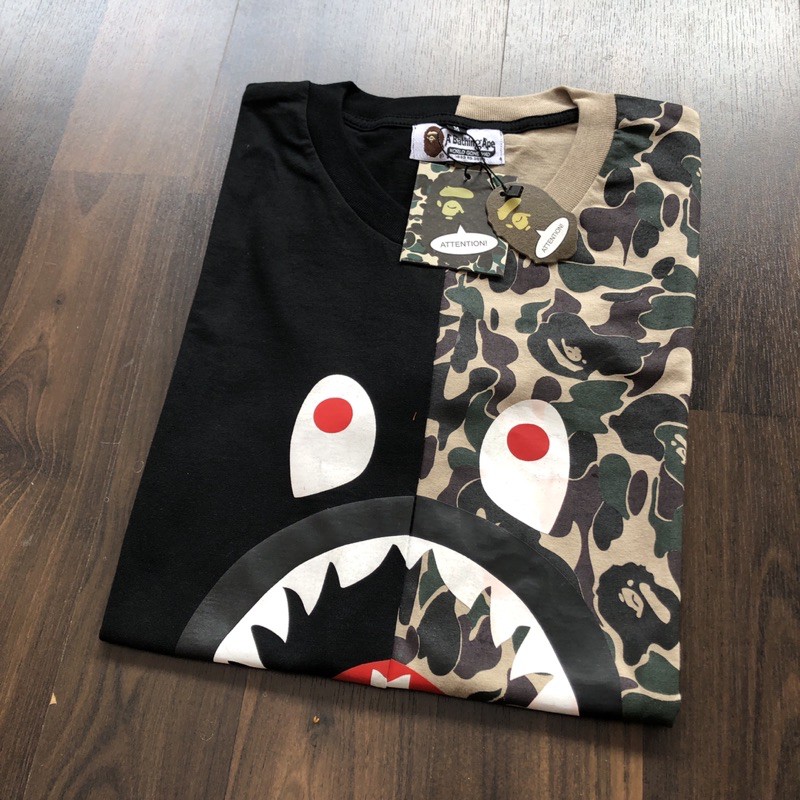 Jual KAOS BAPE BATHING APE - CAMO + TAG LABEL, MIRROR 1:1 ORIGINAL ...