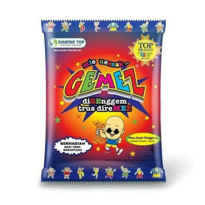 Jual mie gemez mie botak mi gemezz jajanan jadul rasa ayam panggang ...