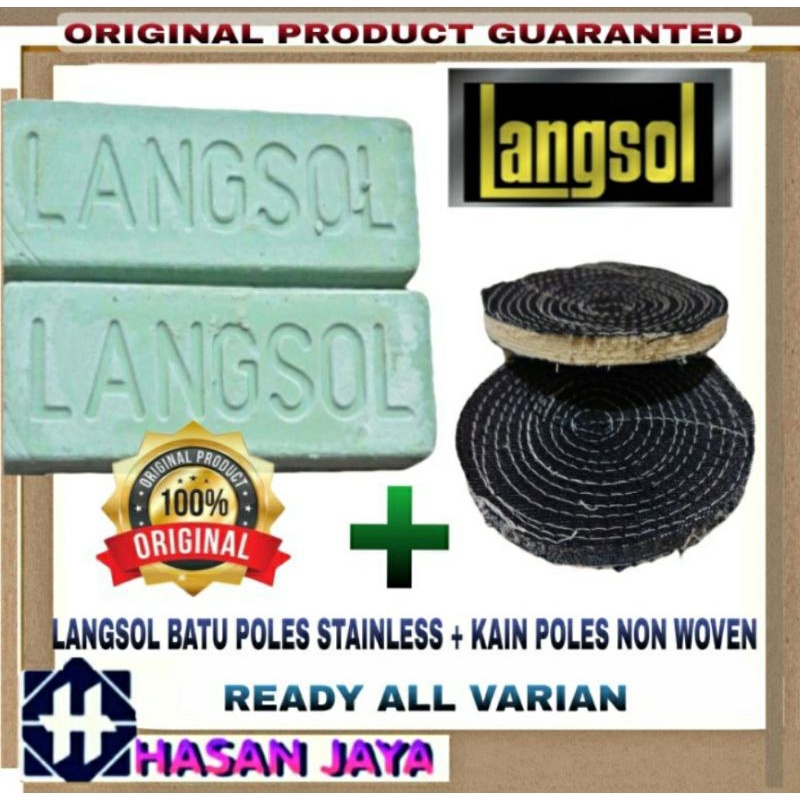 Jual BATU POLES LANGSOL / Watu Ijo / Kain Poles Jeans Stainless ...