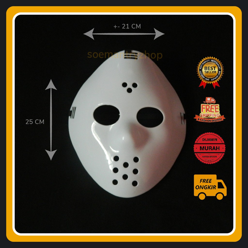 Jual Topeng Jason voorhees zombie friday the 13 berdarah murah anak ...