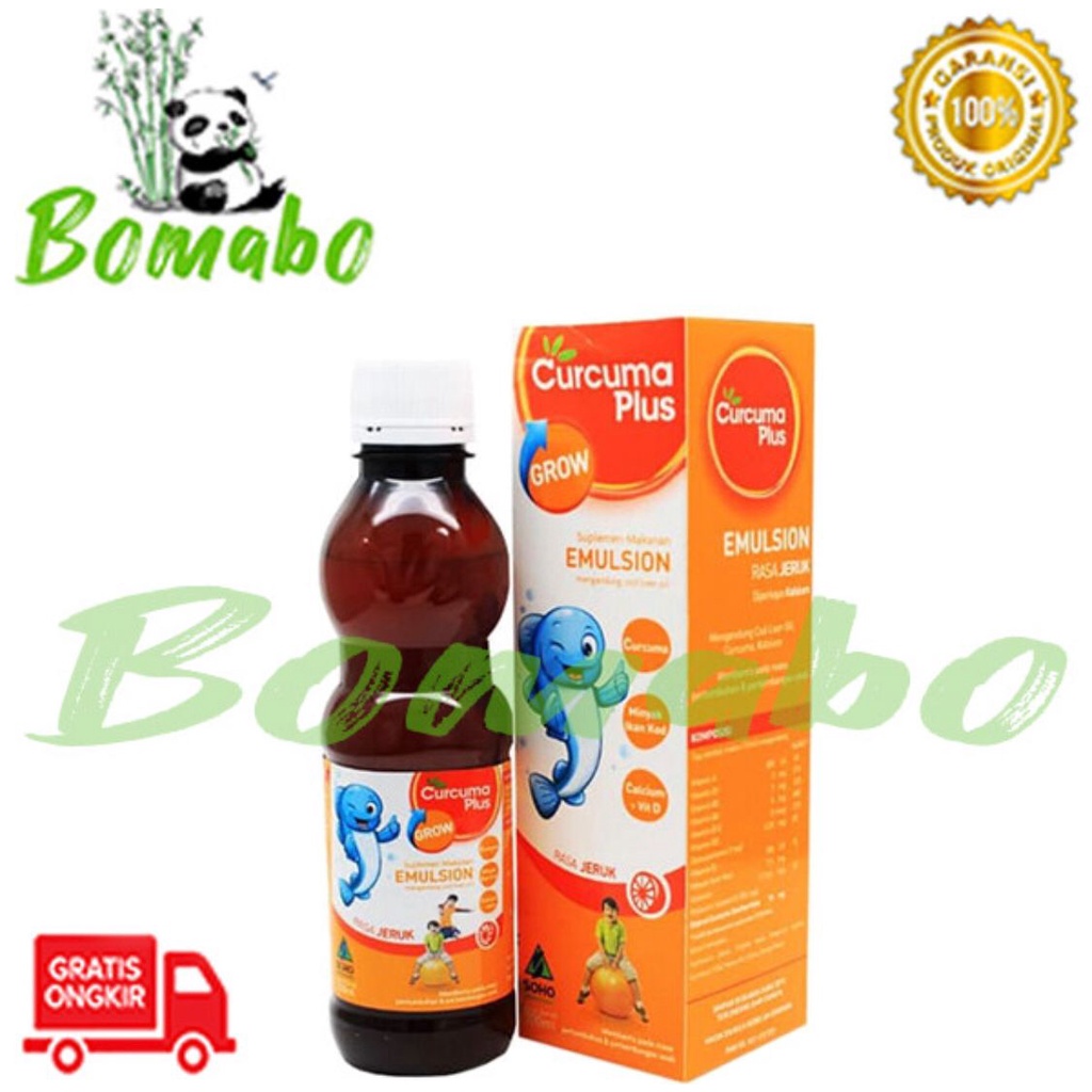 Jual CURCUMA Plus Grow 400ml / Suplemen Makanan Emulsion Rasa Jeruk ...