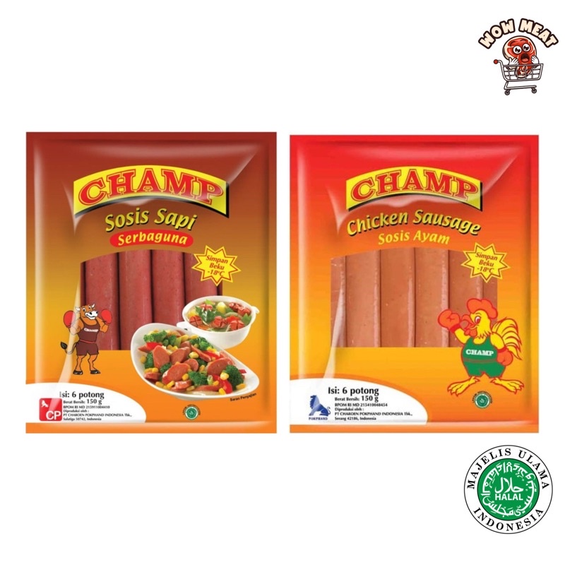 Jual Champ Sosis Sapi dan Ayam 150 gr | Shopee Indonesia