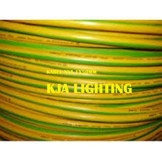 Jual Kabel Grounding Eterna NYA 50mm / NYA 50 mm / NYA 1x50mm kuning hijau Indonesia|Shopee ...