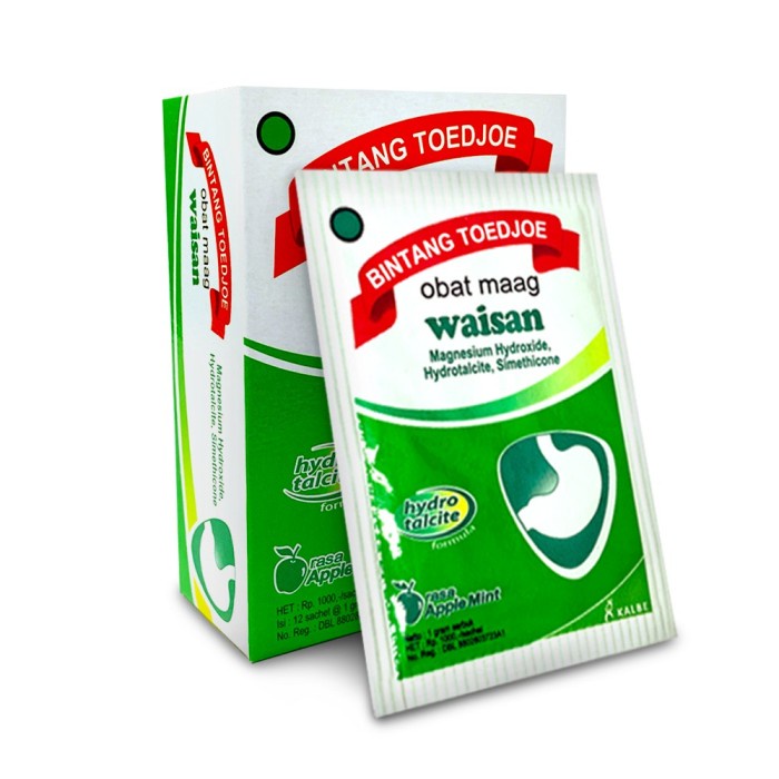 Jual Bintang Toedjoe Obat Maag Waisan 1 Box Isi 12 Sachet | Shopee ...