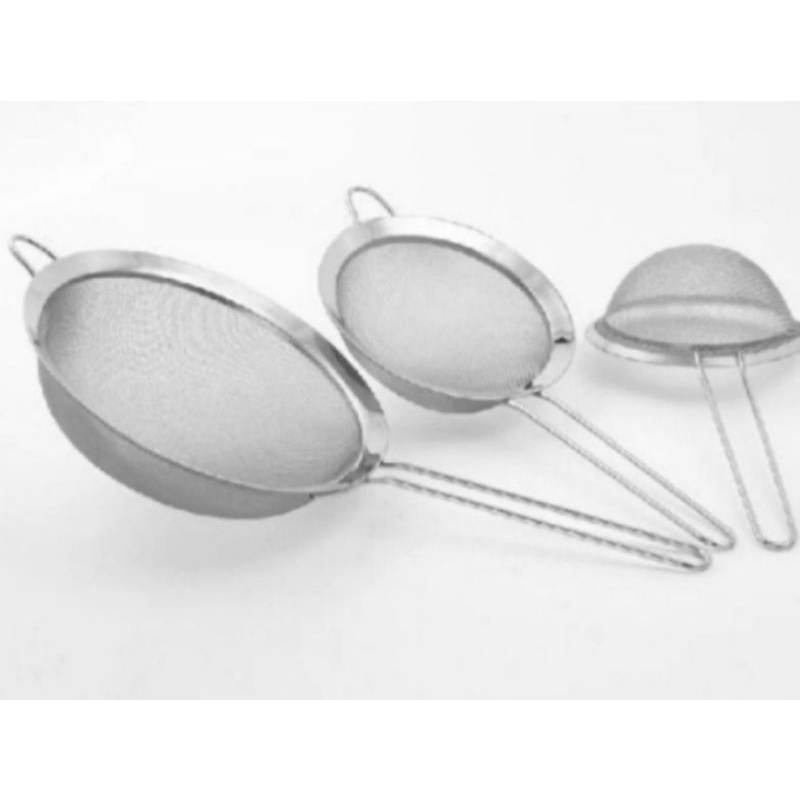 Jual Saringan Teh Saringan Gula Bahan stenlis steel 3 ukuran | Shopee ...