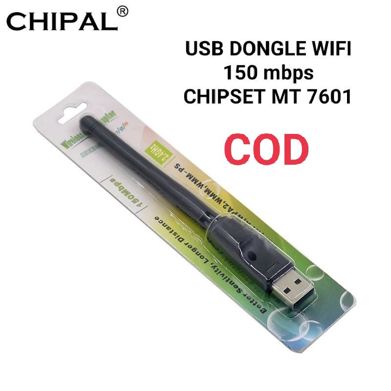 Jual USB ADAPTOR DONGLE WIFI untuk SET TOP BOX 150.mbps CHIPSET MT.7601 | Shopee Indonesia