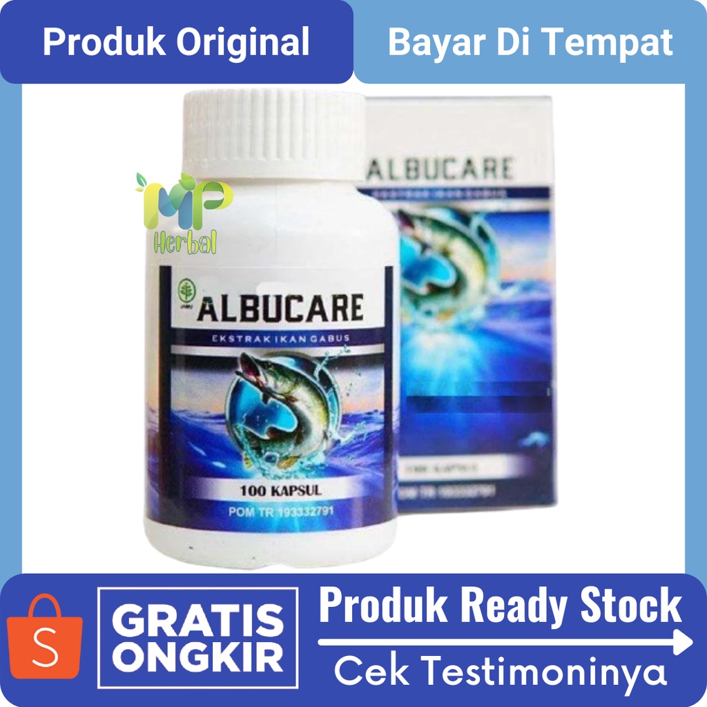 Jual ALBUCARE Kapsul Kutuk Ikan Gabus Mengandung Protein Albumin - Isi 100 Kapsul | Shopee Indonesia