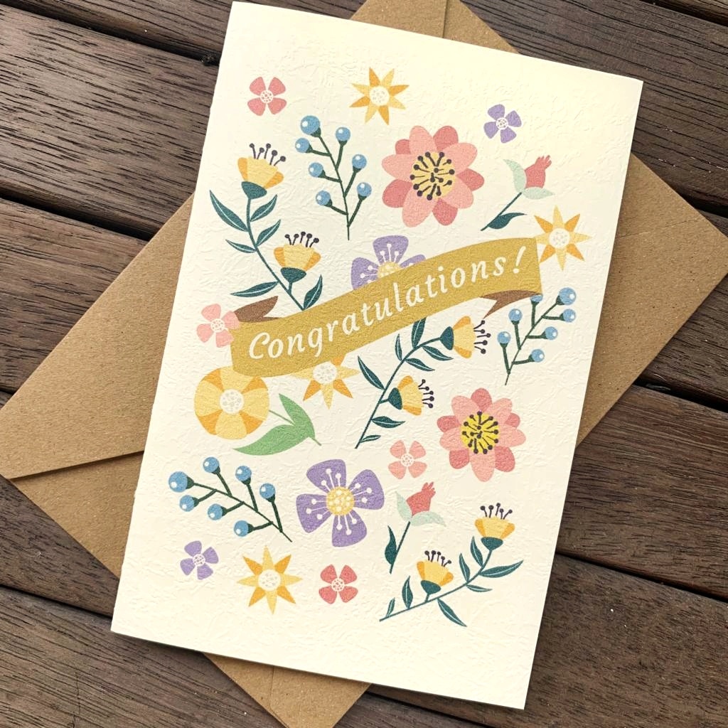 Jual Kartu Ucapan Selamat & Amplop Congratulation Greeting Card 1029 ...