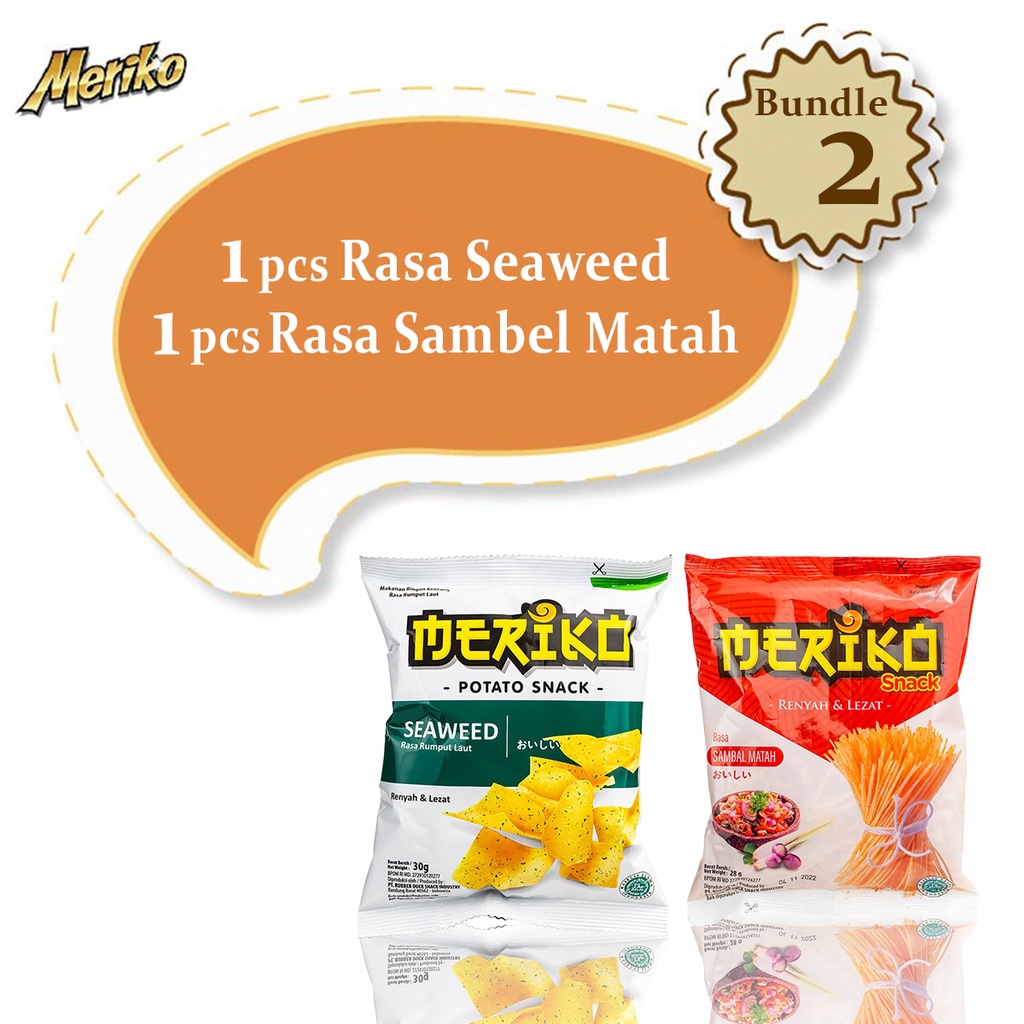 Jual Meriko Sambal Matah 28gr dan Seaweed 30gr Bundling 2 Cemilan ...