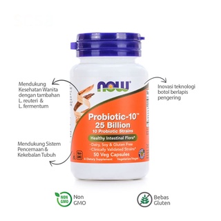 Jual Vitamin Suplemen Probiotic Probiotik 10 25 Billion Now 50 Veg ...